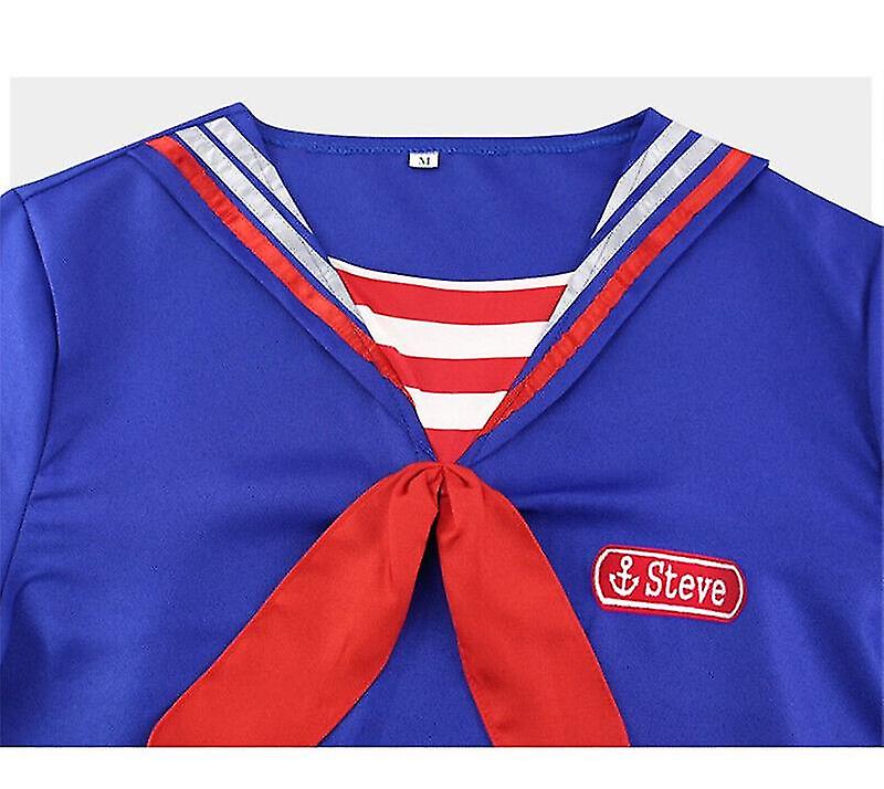 Stranger Things Steve Harrington Scoops Ahoy Cosplay Costume Uniform ...
