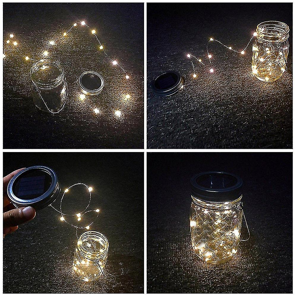 Outdoor Sun Glass Mason Jar With Integrated Solar Panel And Leds For ...