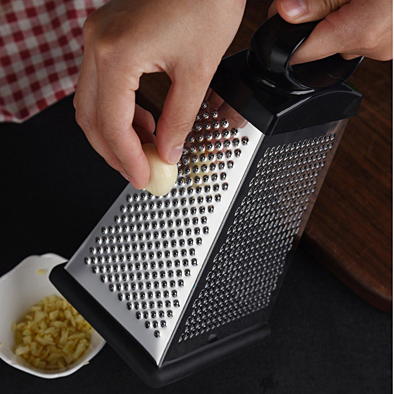 Vegetable Grater Base Ergonomic Handle with Rubber Ring Four-side ...