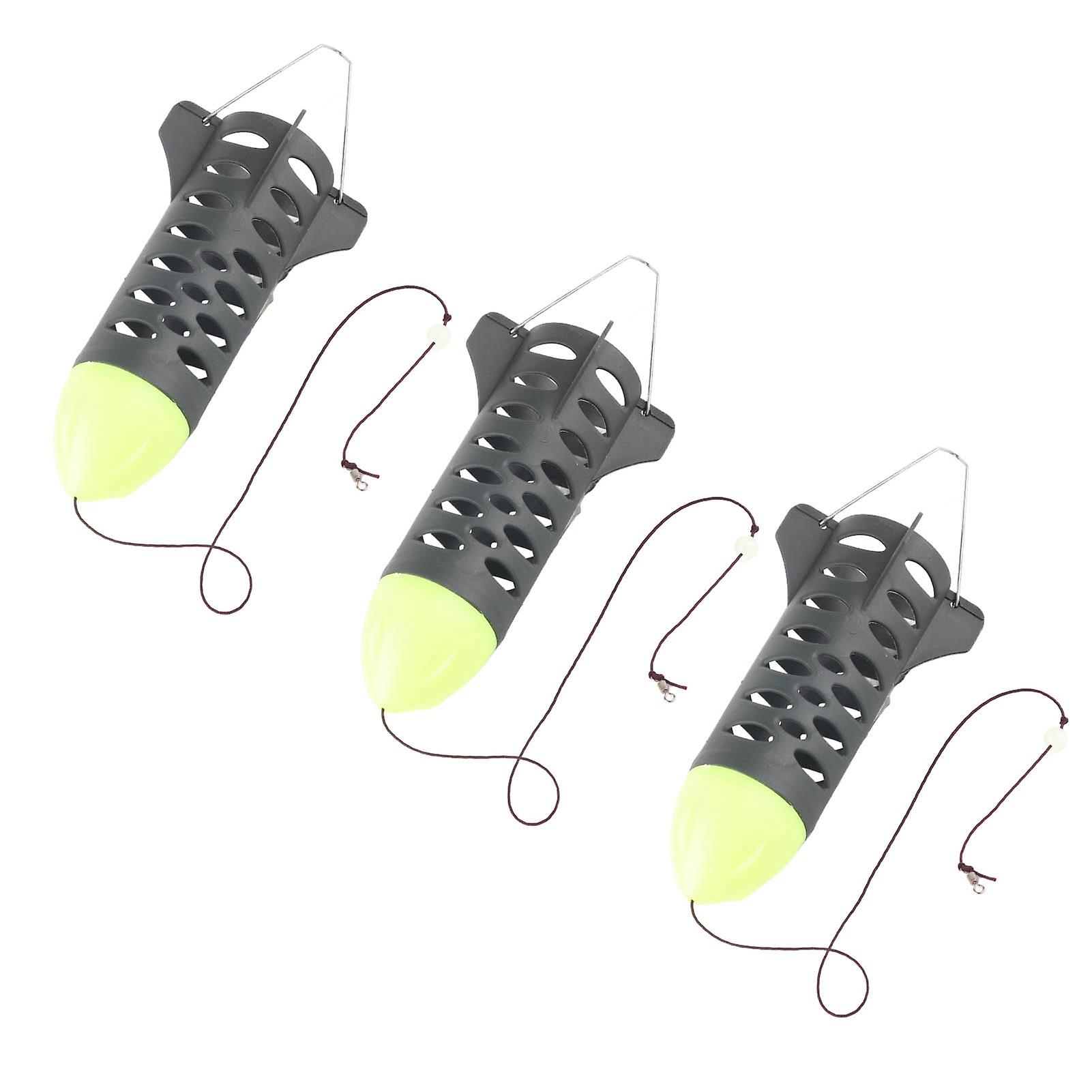 3Pcs Carp Bait Thrower Fishing Feeder Cage Trap Basket - Lure Holder ...