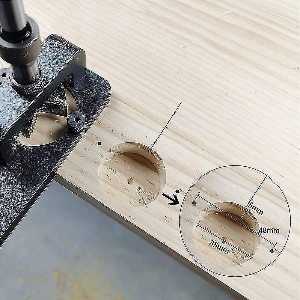 35mm Invisible Hinge Drilling Jig, Stainless Steel Cup Style Hinge Jig Reaming Hole Drilling ...