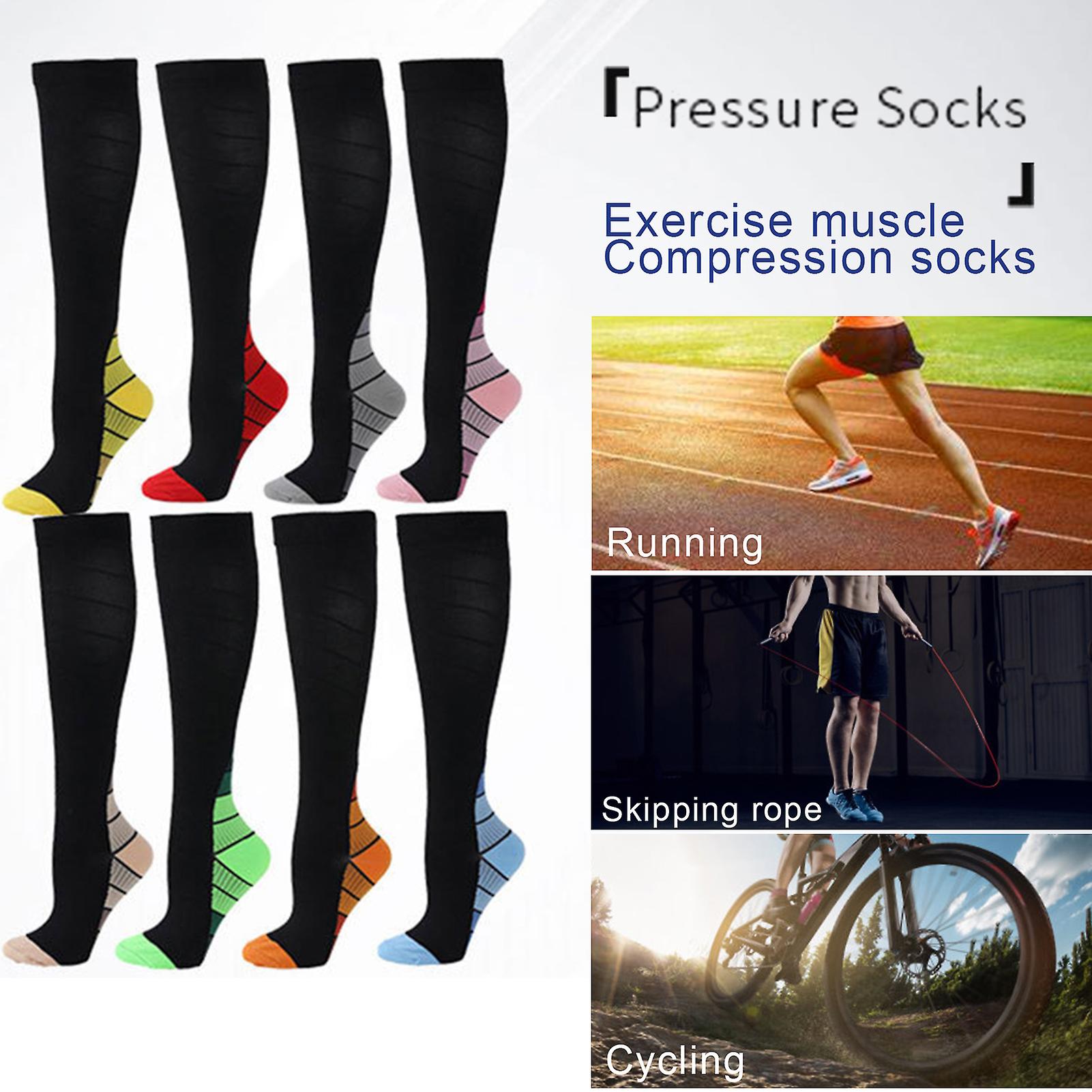 1 Pair Sports Compression Stockings High Elasticity Anti-slip ...