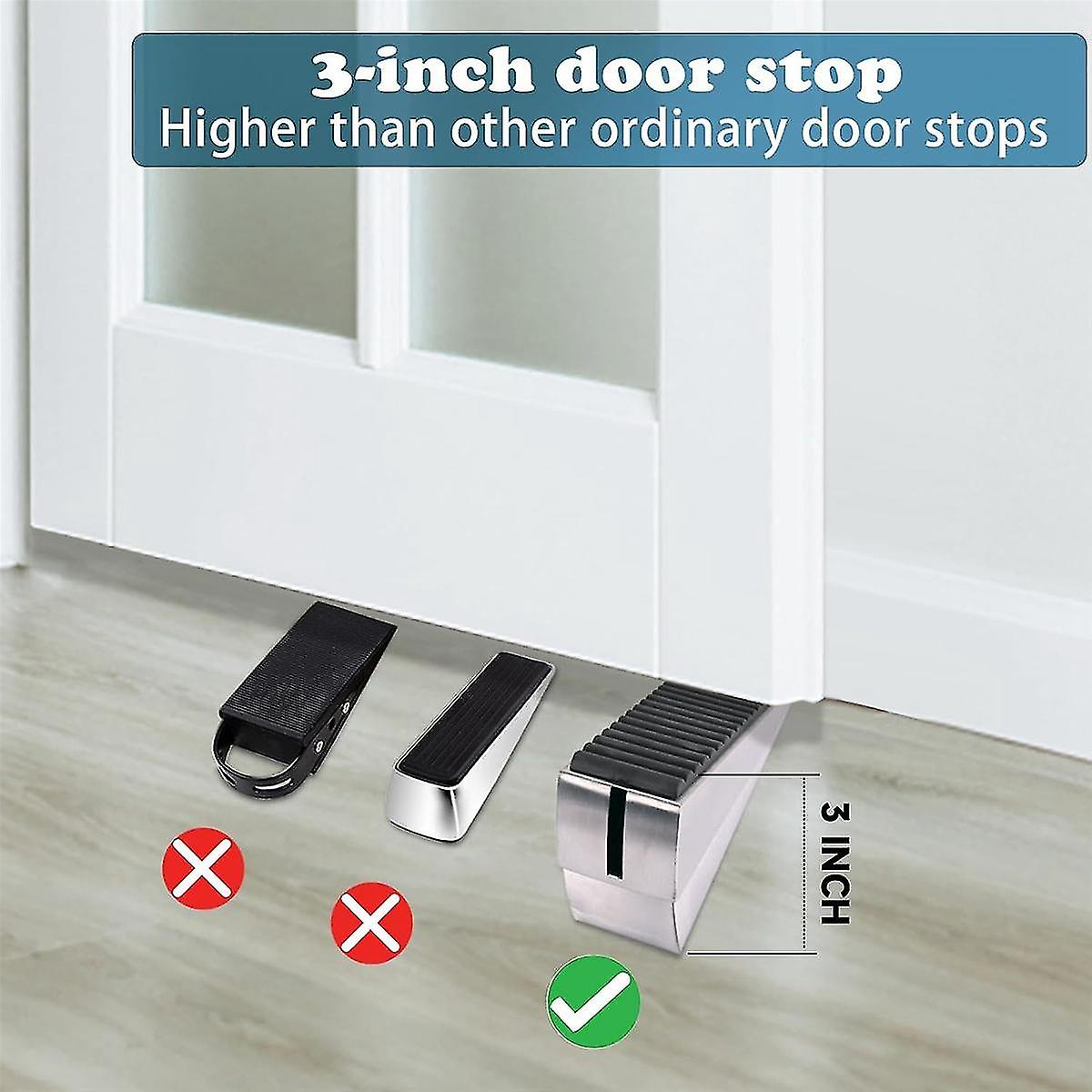 Door Stopper,Heavy Duty Door Stop Wedge Tall Door Stoppers for Bottom ...