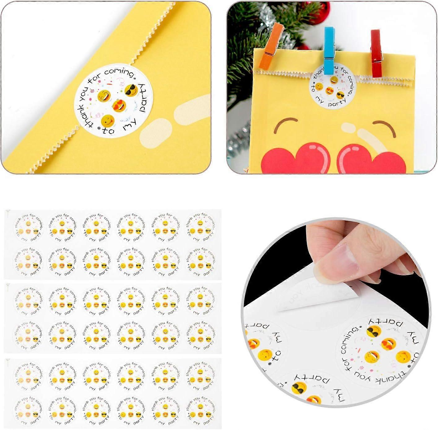 Emoji Paper Gift Bags, MOOKLIN ROAM 48pcs Kraft Paper Bags Paper ...