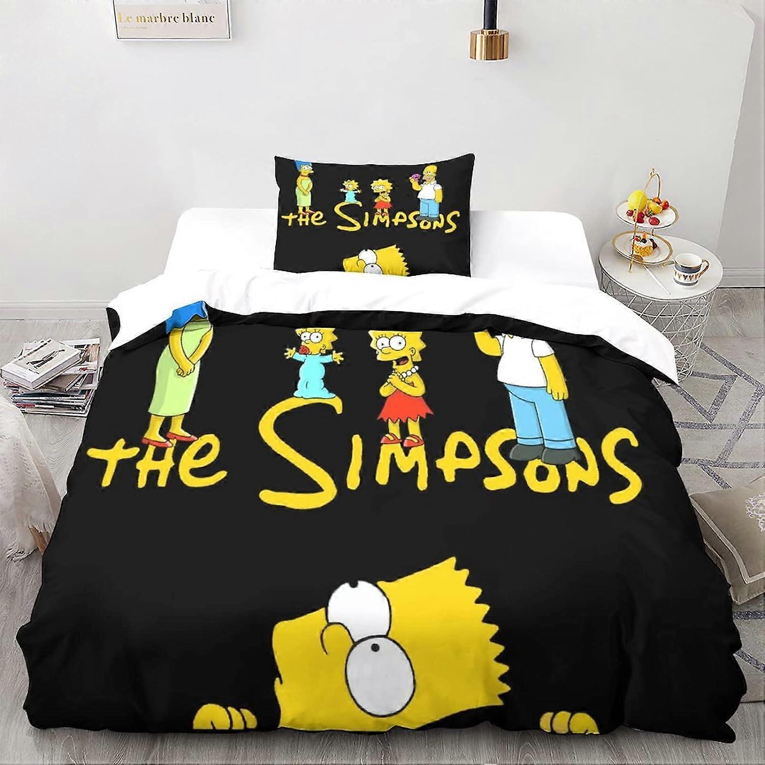 The_Simpsons Duvet Cover Pieces Bedding Set,D Animation Animation ...