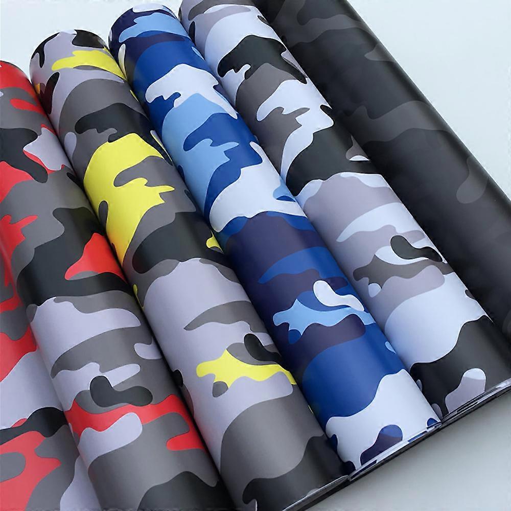 Car Camouflage Vinyl Wrap Film Arctic Snow Camo Sticker Vehicle Console ...