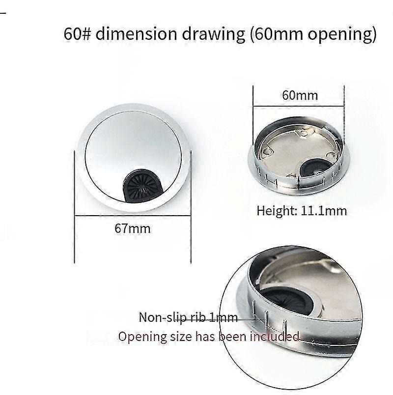 Desk Wire Hole Cover Computer Tidy Grommet Table Cable Outlet Port ...