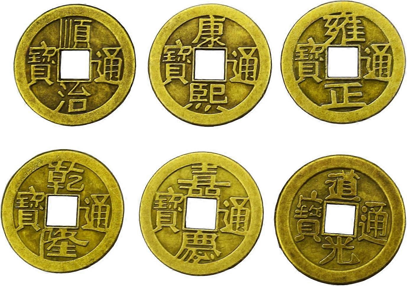 100 Pieces 1 Inch Chinese Fortune Coins Feng Shui I-Ching Coins Chinese ...