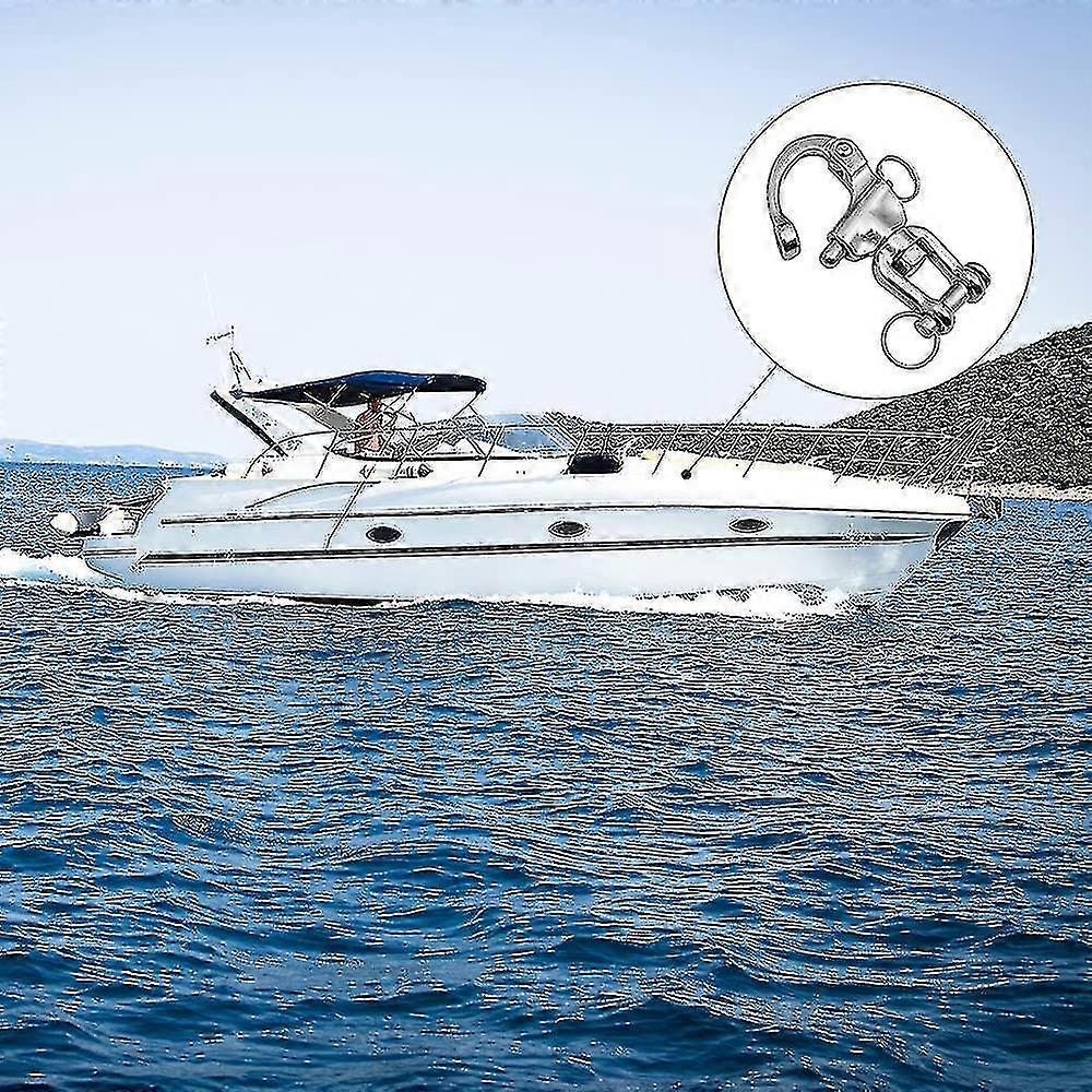 Snap Shackle, 2 Pieces Stainless Steel Snap Shackle Panic Hook Quick ...