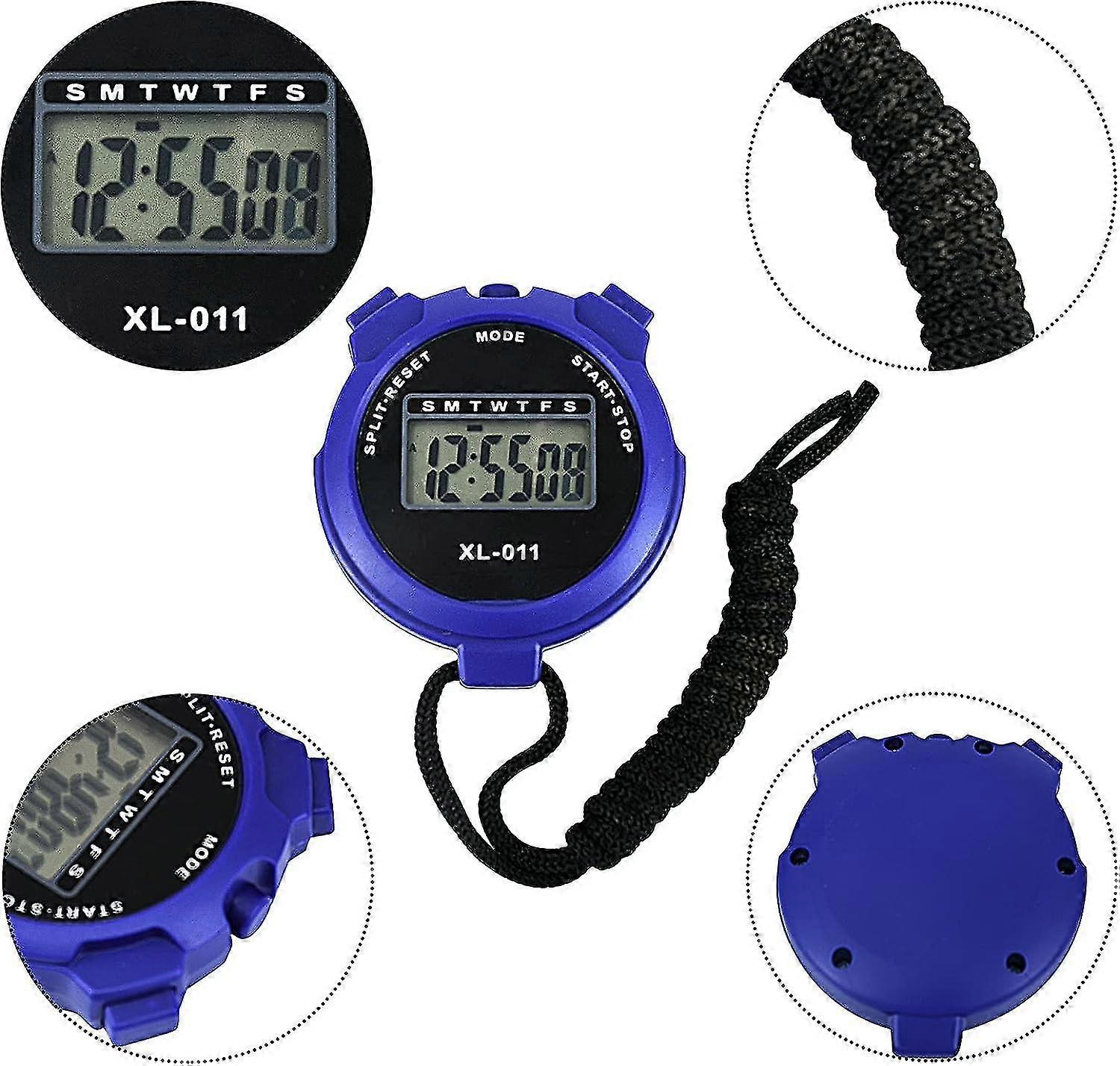 Digital Sports Stopwatch Timer Stopwatch Large Display Interval Training Timer Outdoor Split ...