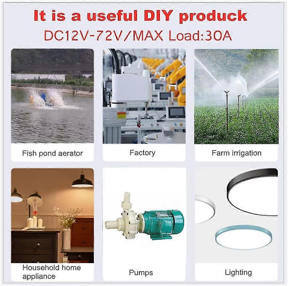 Wireless Remote Control Switch,dc 12v/24v/48v/72v/ Rf Remote Control ...