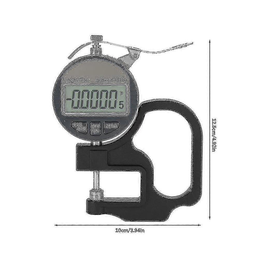 0.001mm Digital Thickness Gauge Meter Electronic Micrometer In 0-12.7mm ...