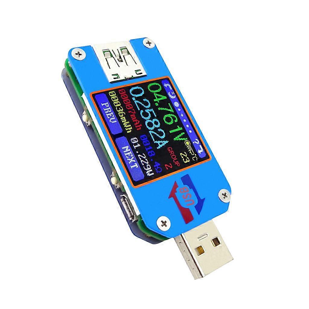 UM25 USB 2.0 Voltage Ammeter Color LCD Screen Type-C USB Battery Charge ...