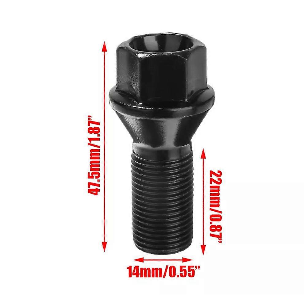 Wheel Nut Stud Bolt M14x1.25 For BMW E70 E70N E71 F20 F21 F22 F45 F30 F31 F34 F35 F80 F32 F33 ...