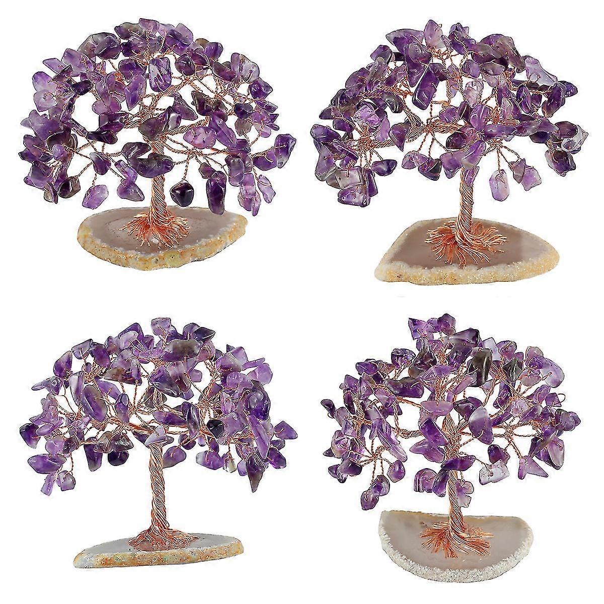Amethyst Crystal Tree Natural Reiki Healing Crystal Gemstone Bonsai ...