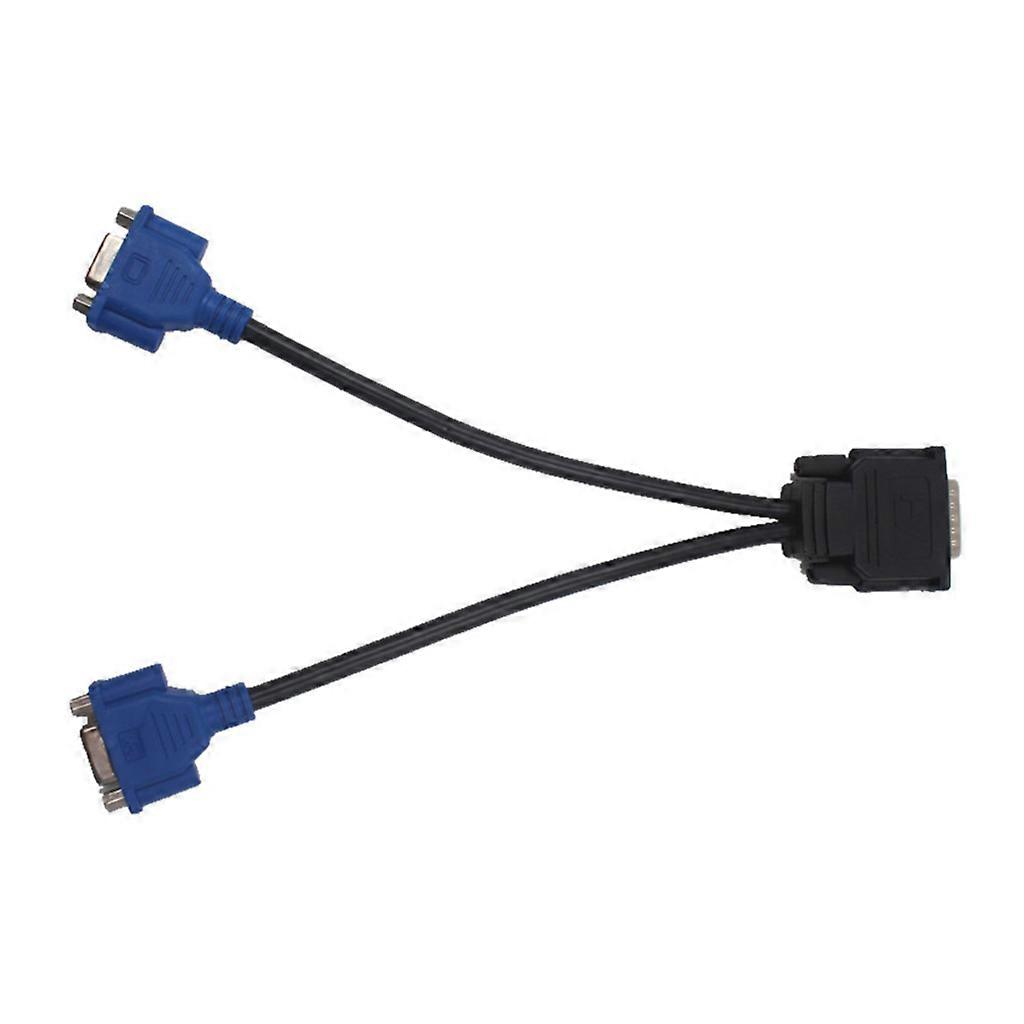 Video Card Adapter Cable DMS-59 Pin to 2 VGA Splitter Good ...