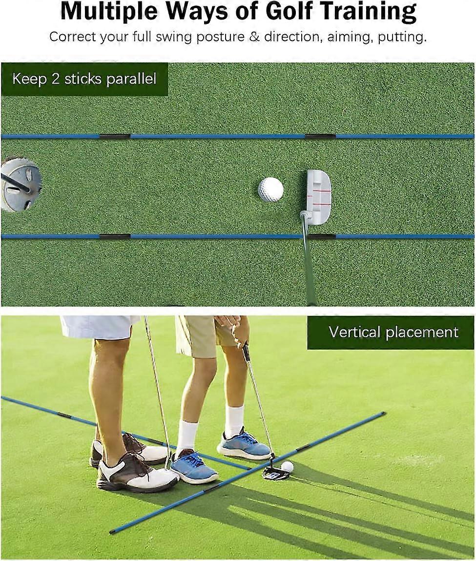 Golf Alignment Sticks - Collapsible Golf Practice Rods for Aiming ...