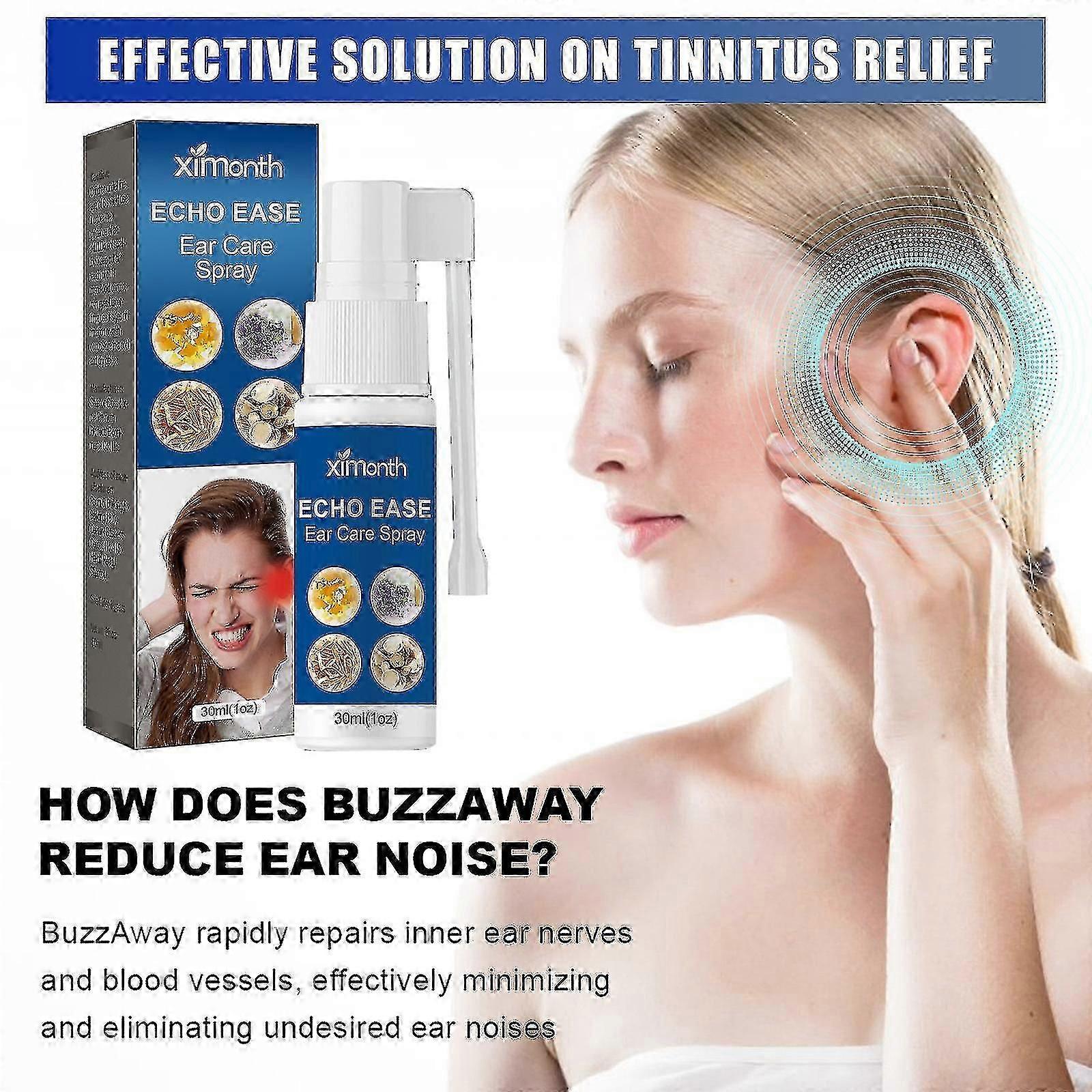XIMONTH Tinnitus Relief Spray Relieves ear plugs, tinnitus, back and ...