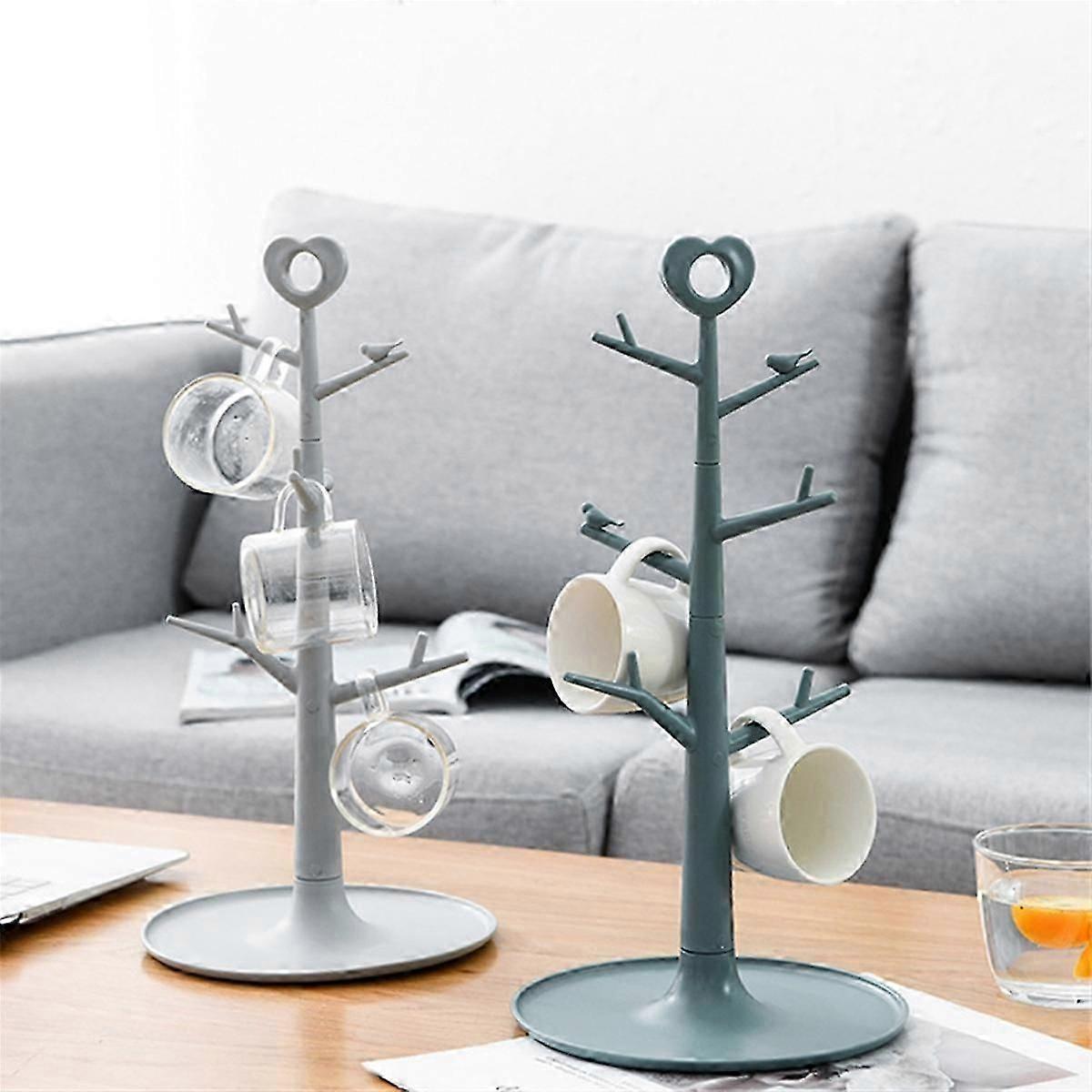 Mug Rack Shelf Cup Coffee Rack Tree-shaped Drying Storage Rack Tea ...