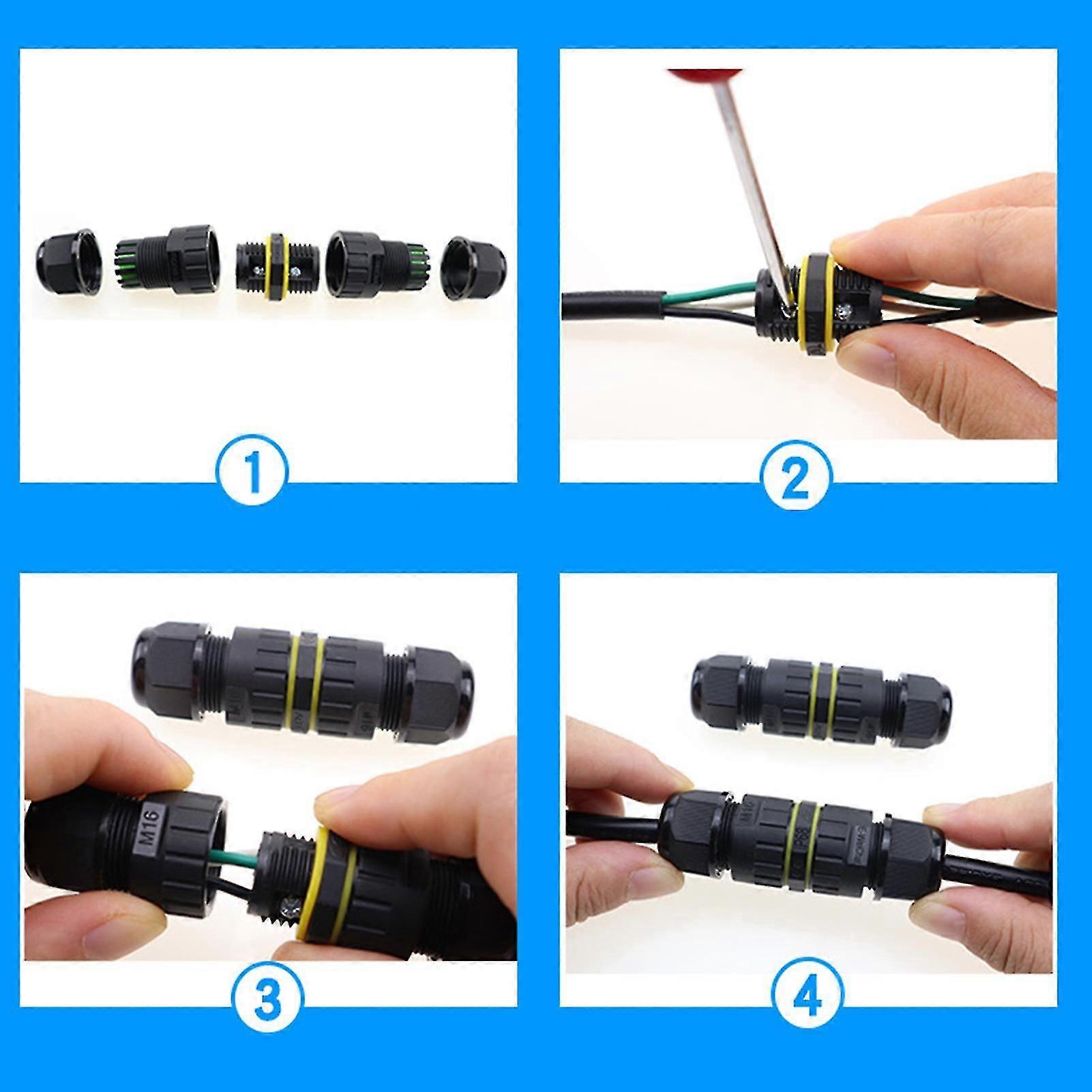 Outdoor Electrical Cable Connector Ip68 Waterproof Junction Box ...
