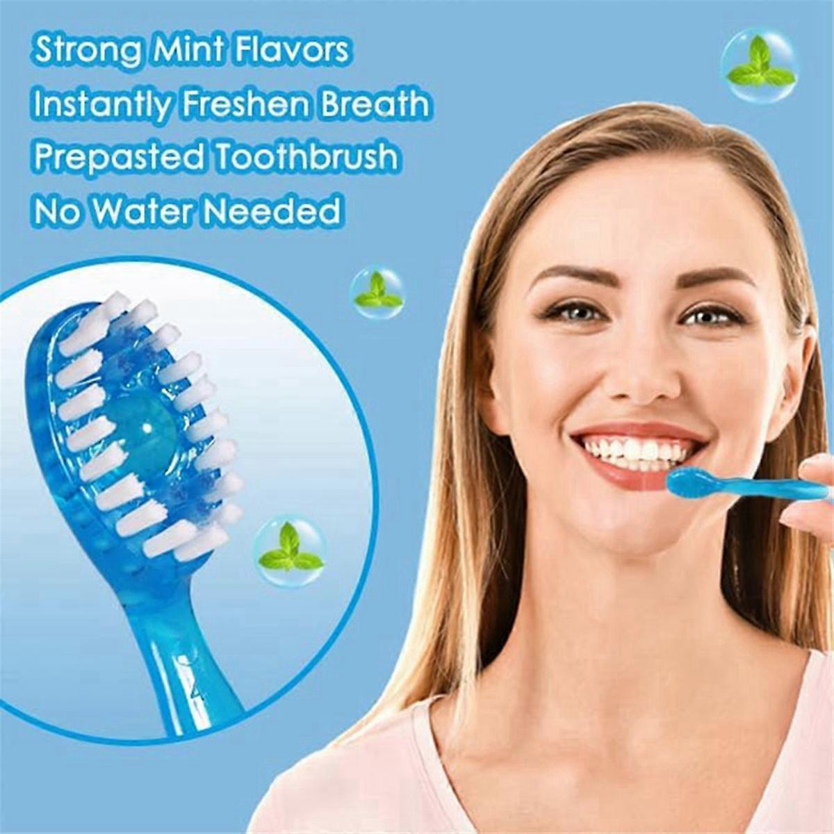 40 Pack Disposable Mini Travel Toothbrushes - 5 in 1 Function, Travel ...