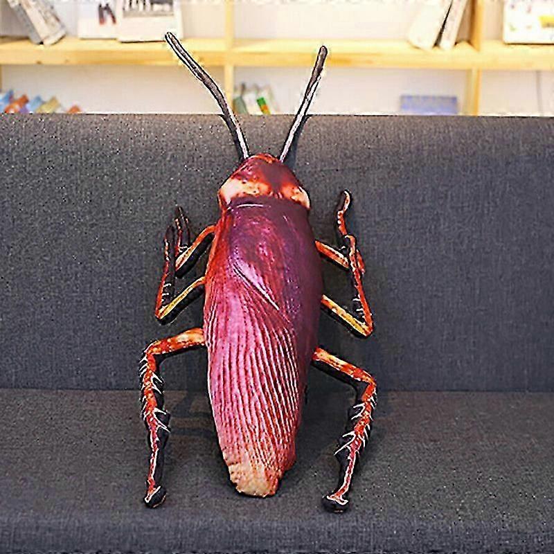 Vivid 3D Simulation Cockroach Plush Cushion Prank Props Insect Nap Toy ...