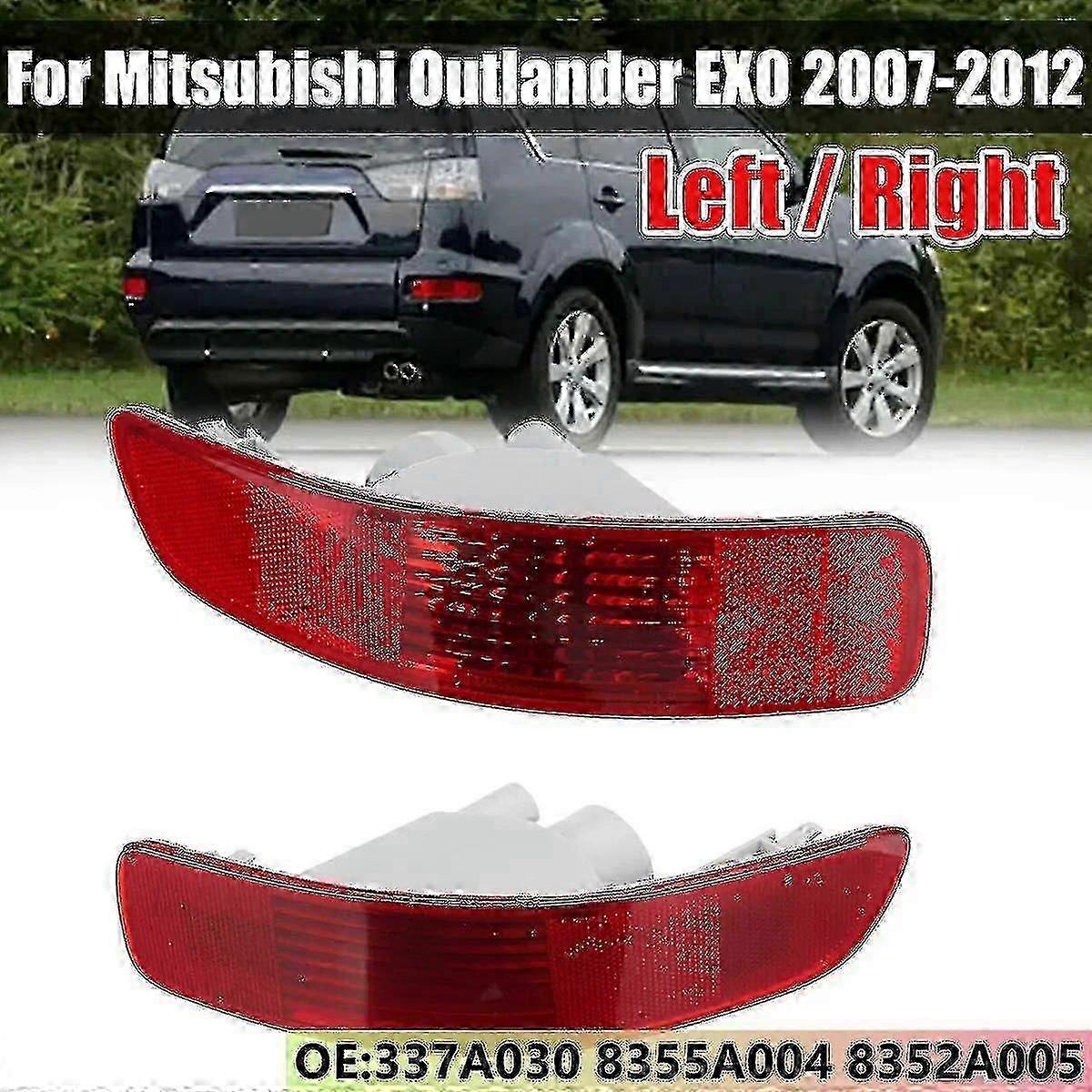 Upgraded Rear Bumper Reflector Fog Lamp for Mitsubishi Outlander EX ...