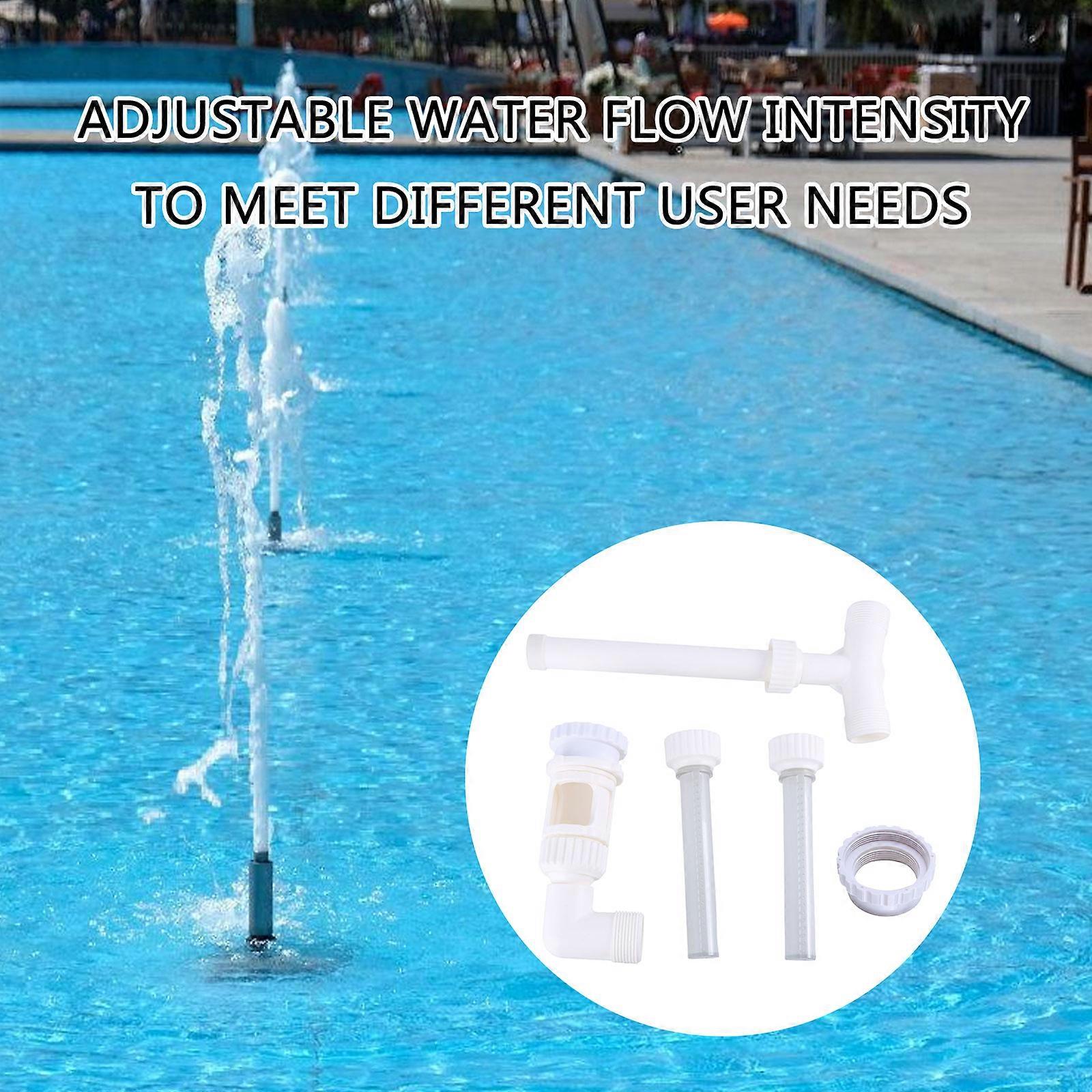 Pool Fountain for In-Ground Pools, Double Spray Waterfall Sprinkler ...