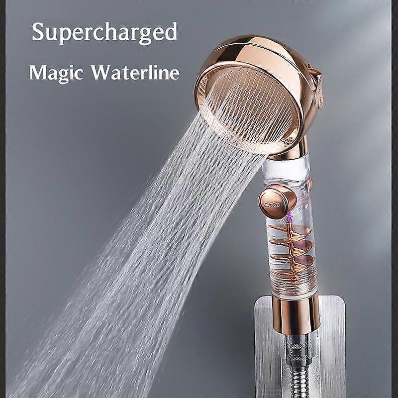 3-Function Filter Shower Head with Stop Button Magic Waterline High ...