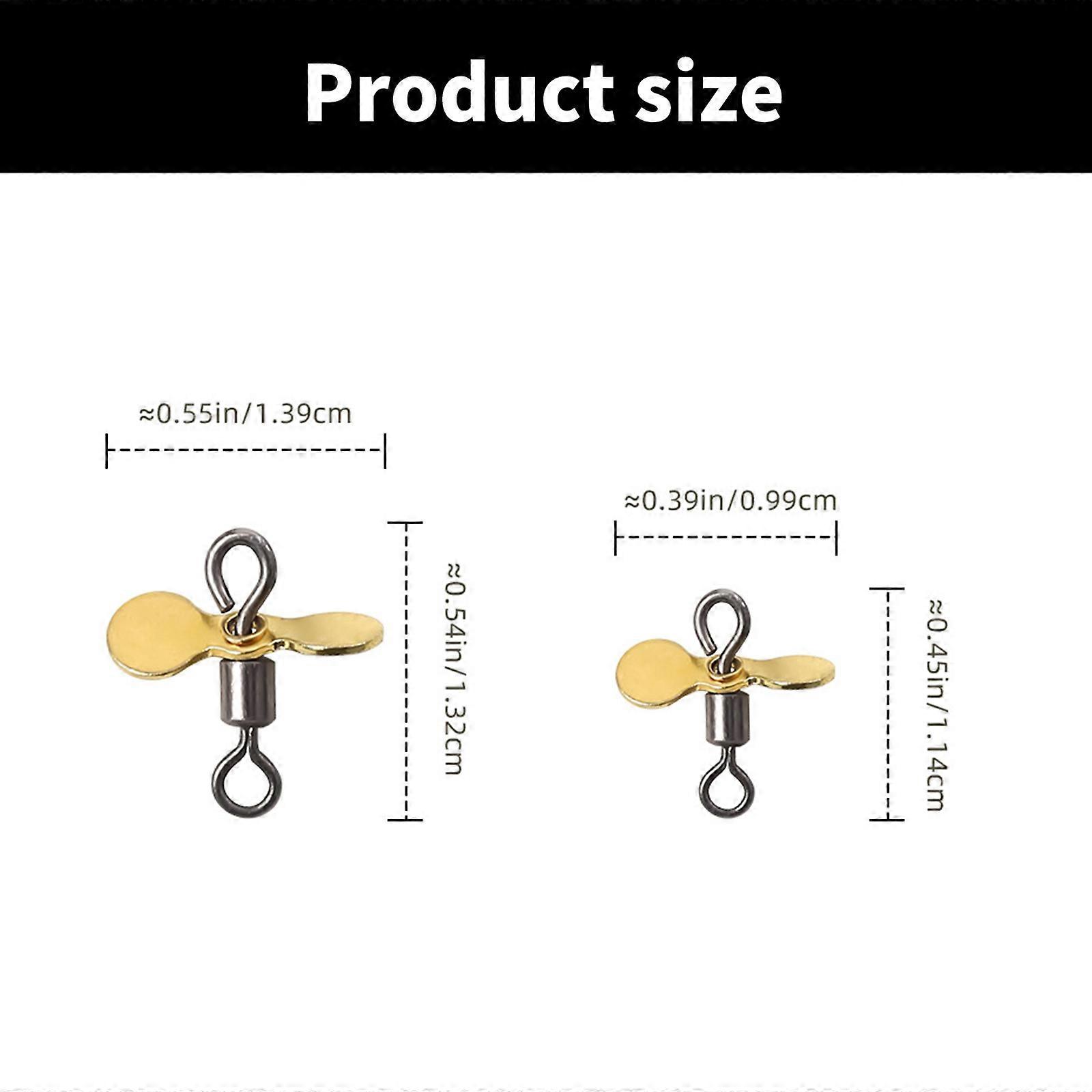 10Pcs Stainless Spinnerbait Props DIY Fishing Lures Hook Baits Fly ...