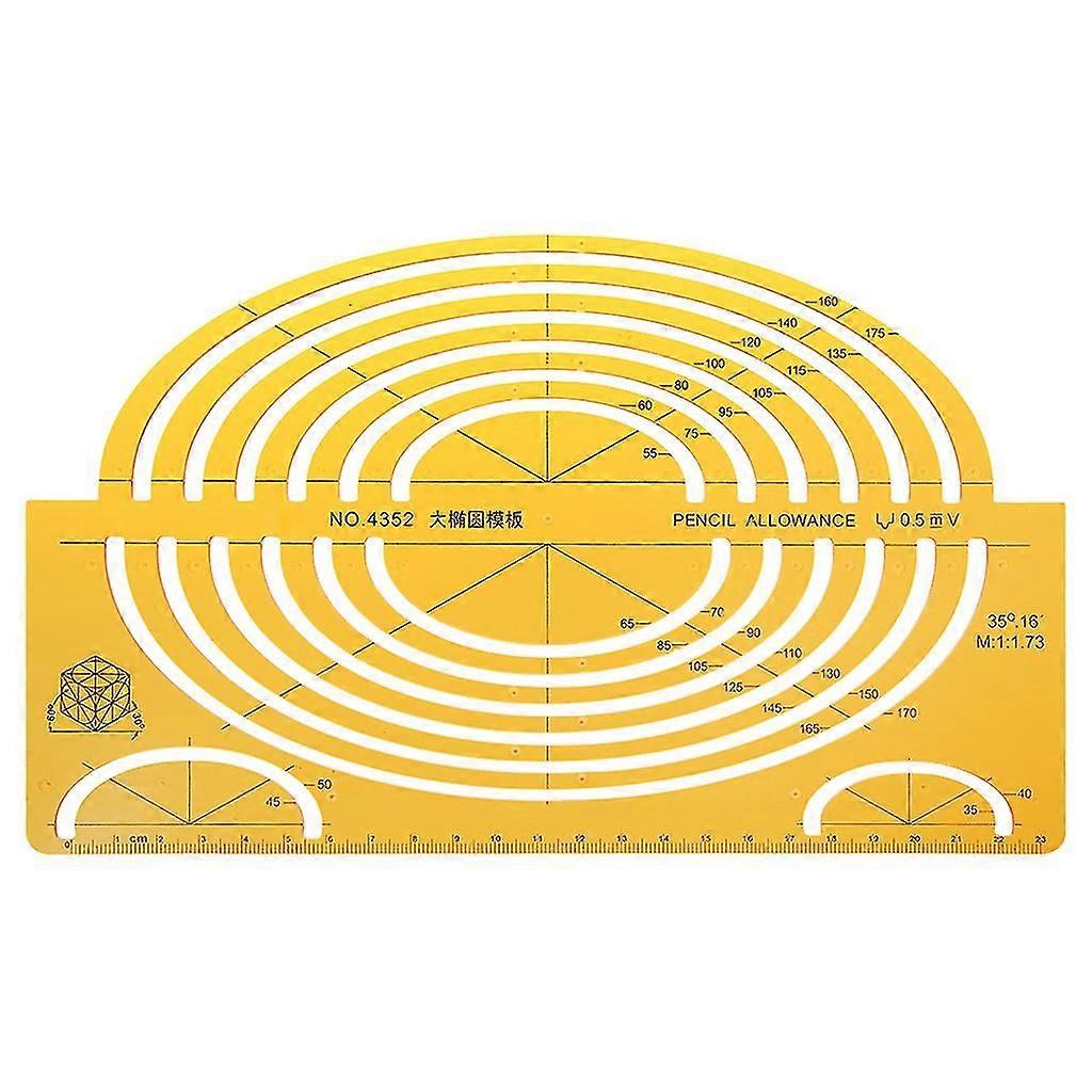 Resin Flow Chart Symbol Drafting Template Ruler Stencil Measuring Tool ...