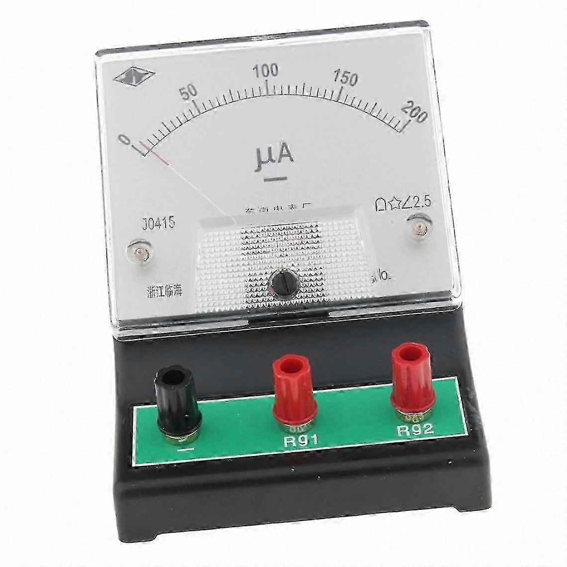 Laboratory Current Meter Ammeter, 0-200 Microamps, High Resolution for ...
