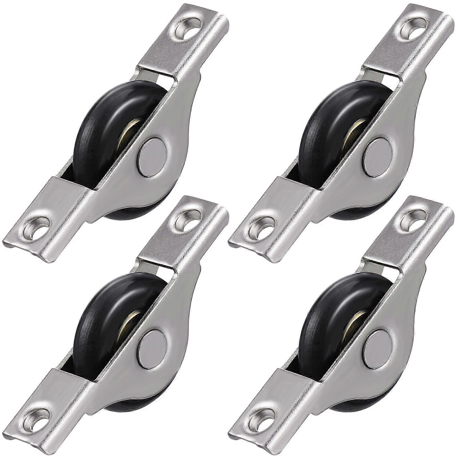 4pcs Sliding Door Wheel Wardrobe Wheel Pulley Track Cabinet Door Roller ...