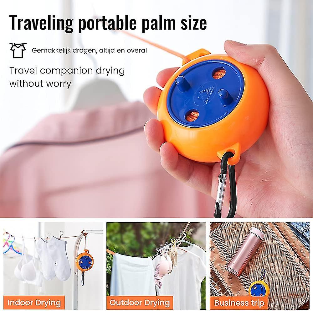 Washing Line, Extendible Clothes Line, Camping Washing Line, Portable ...