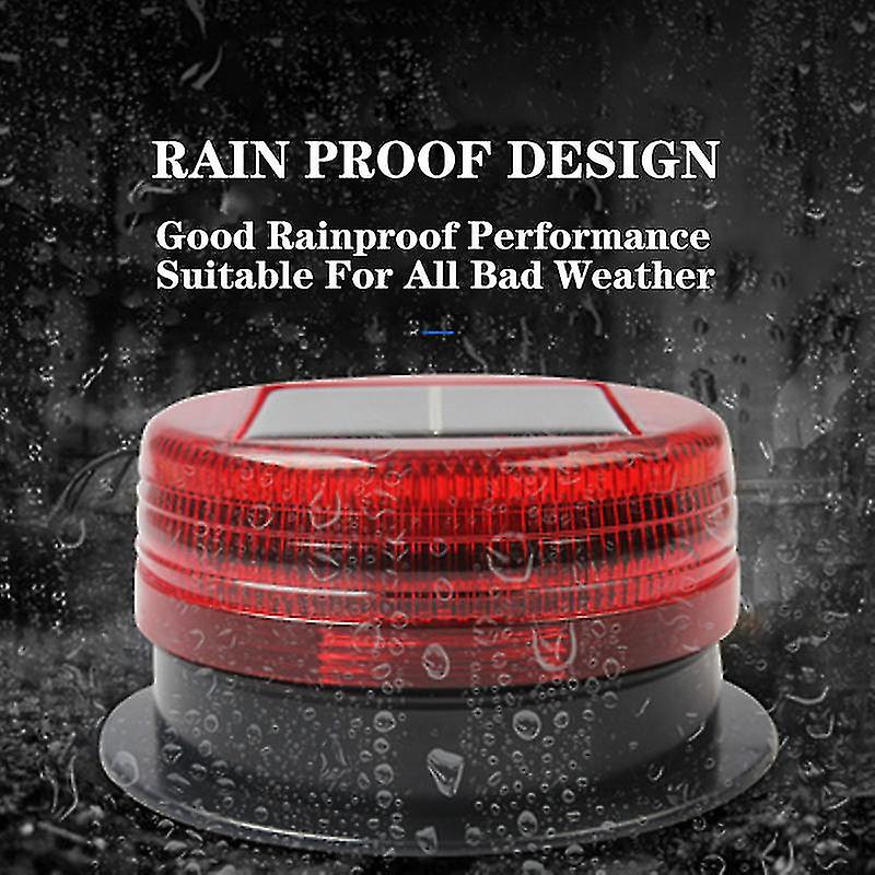 Solar Strobe Warning Light Sensitive Led Warning Lamp Super Bright ...