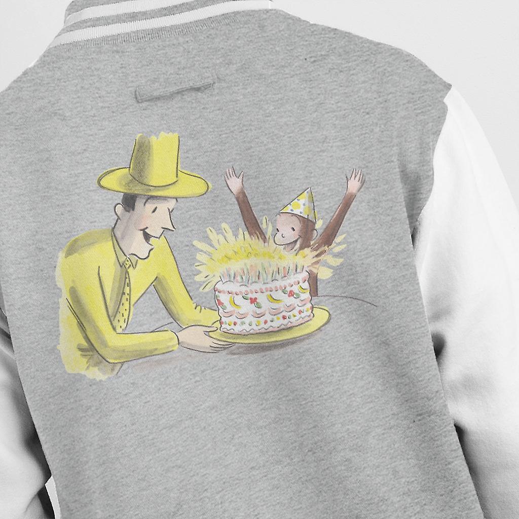 Curious George Birthday Cake Men's Varsity Jacket | Fruugo US
