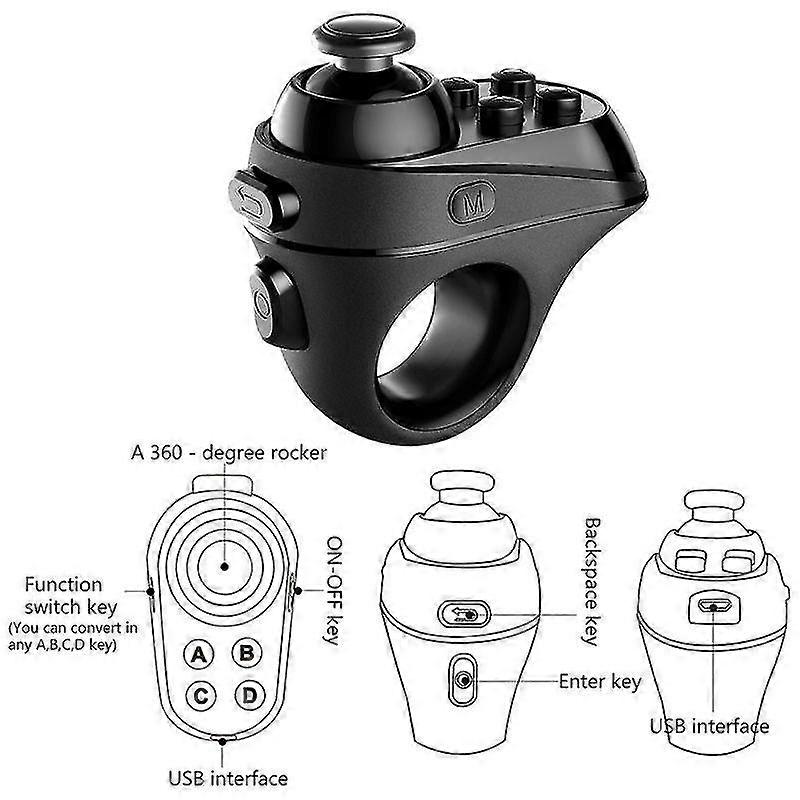 Vr Controller Wireless Gamepad Joystick Gaming Remote Control For Los ...