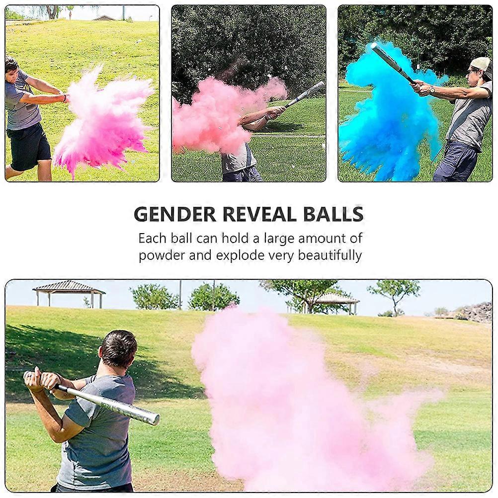 2Pcs Birthday Party Powder Balls Gender Reveal Baseballs (Assorted ...