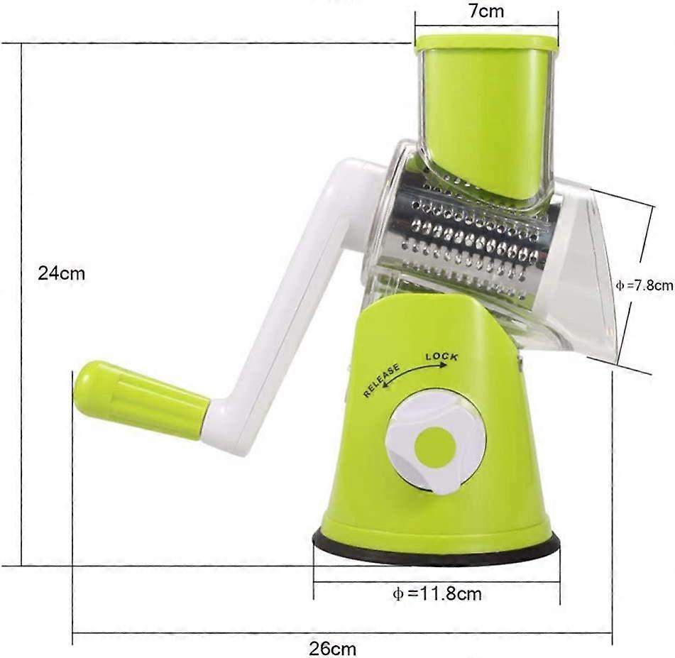 Manual Rotary Cheese Grater 1Set Vegetable Mandoline Slicer Fruit ...