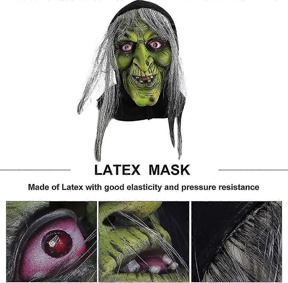 Halloween luminous witch Mask. Scary Masks Cosplay Mask Skull Scary ...