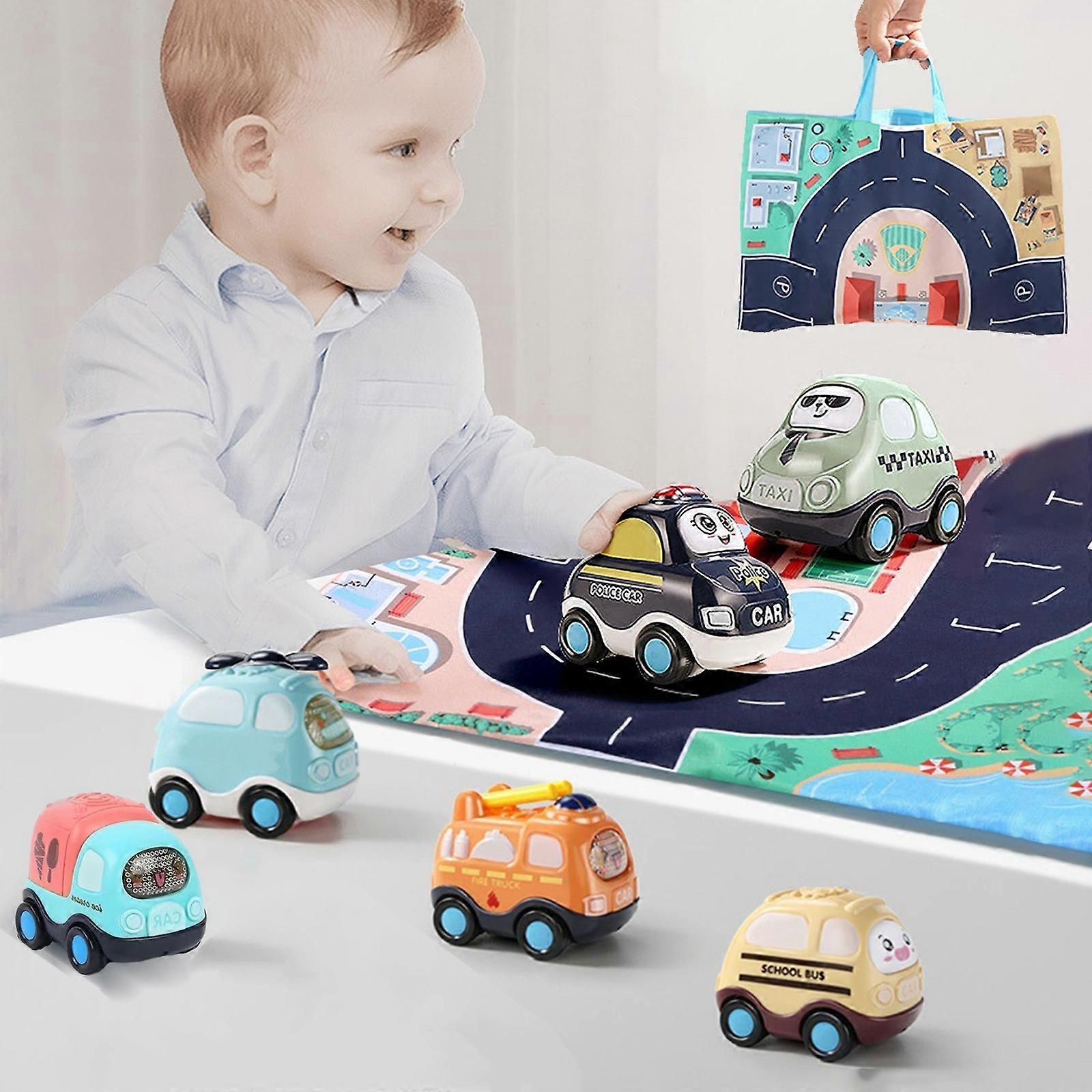 6-piece Engineering Car With Map, Toy Gift Box, Simulation Toy ...