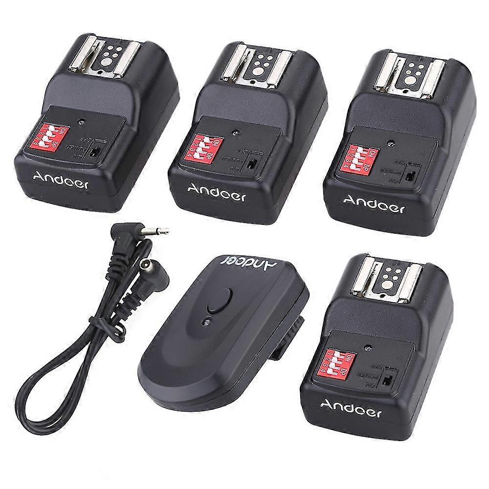 Andoer 16 Channel Wireless Remote Flash Trigger Set 1 Transmitter + 4 ...