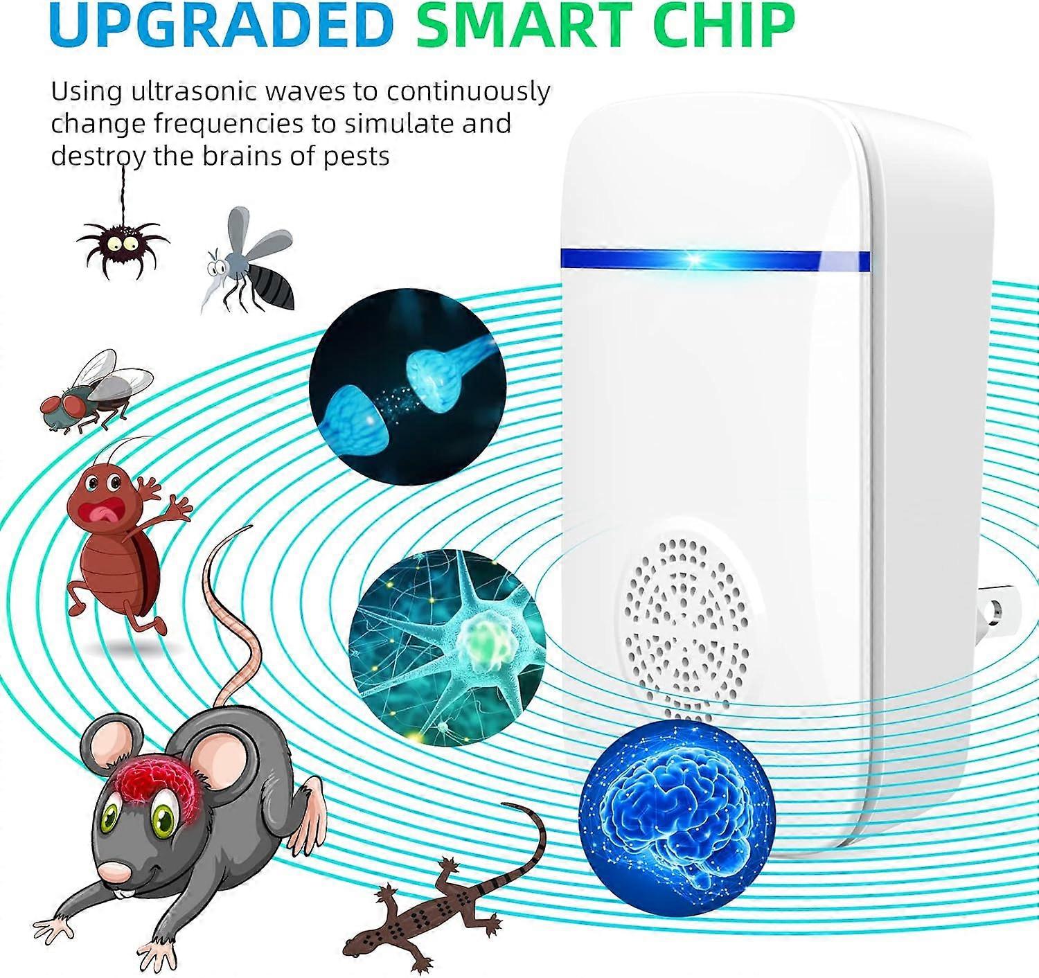 Ultrasonic Spider Repellent, 6 Pack Electronic Mouse Repellent Plug in ...