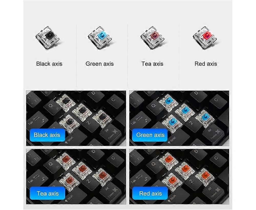 ANNE Pro2 RGB Color Backlight Wireless Bluetooth-compatible Mechanical ...
