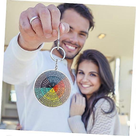 2Pcs keychain feeling wheel decor key chain feeling wheel key ring ...