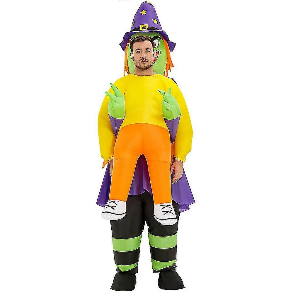 Adult Scary Ghost Evil Witch Inflatable Costume Purim Halloween Anime ...