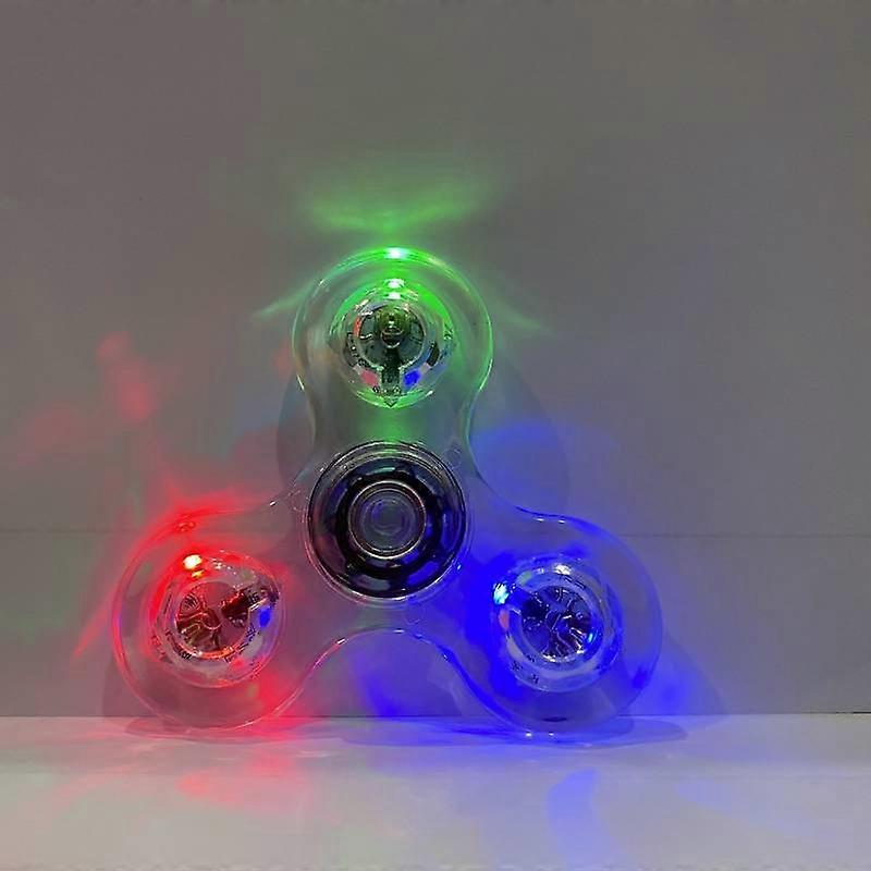 Crystal Luminous LED Light Spinner Hand Top Spinner, Glow In Dark EDC ...