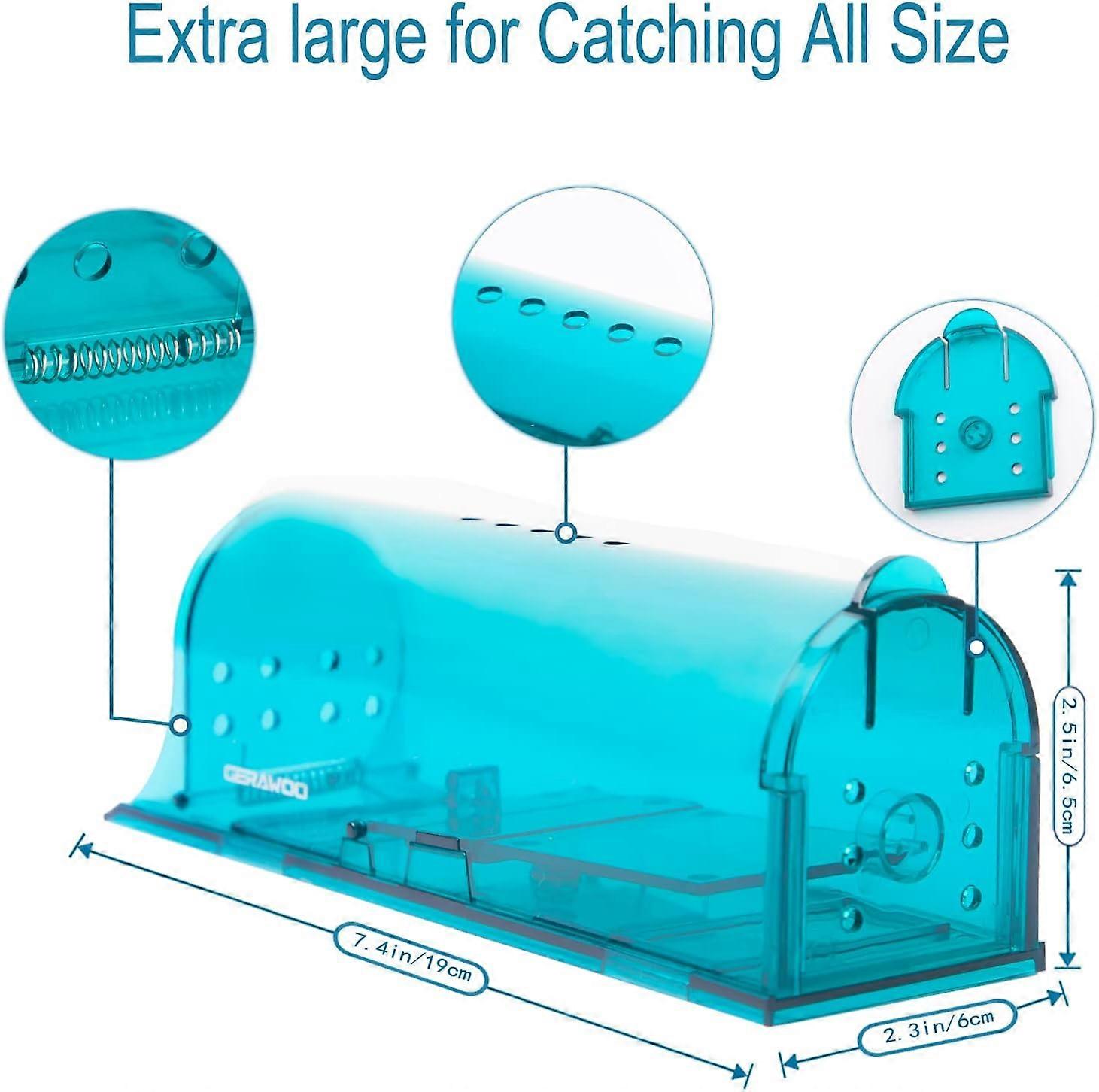 WJTG Efficient Live Mouse Trap Sæt med 1, Humane Safe Rotte Trap til ...