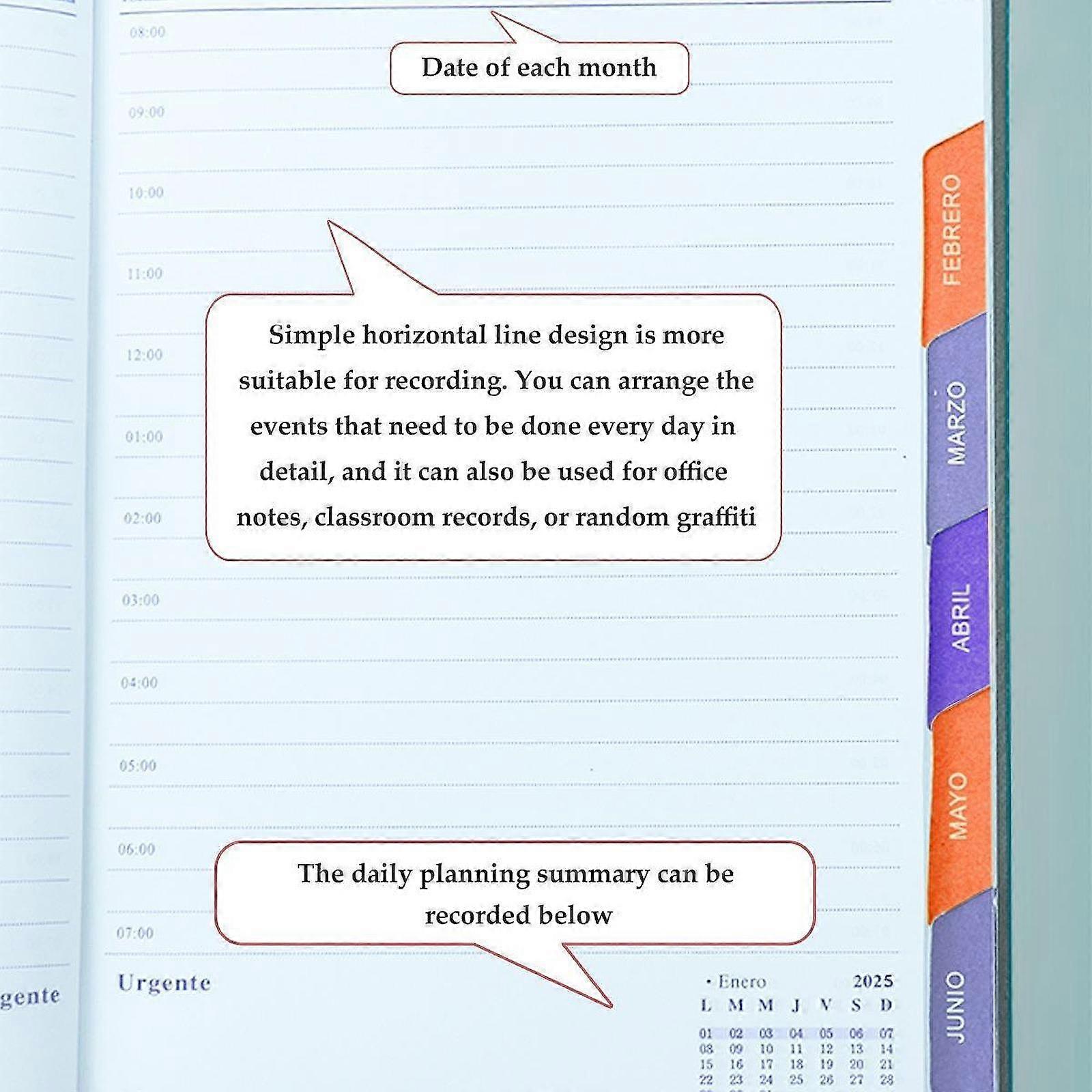 2025 Planner Notebook A5 Size Appointment Planner Schedule for Studio ...