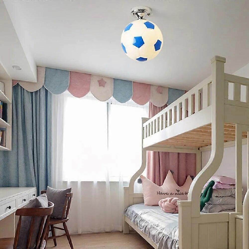 Soccer Ball LED Ceiling Lights 220V E27 Football Bar Club Ceiling Lamp ...